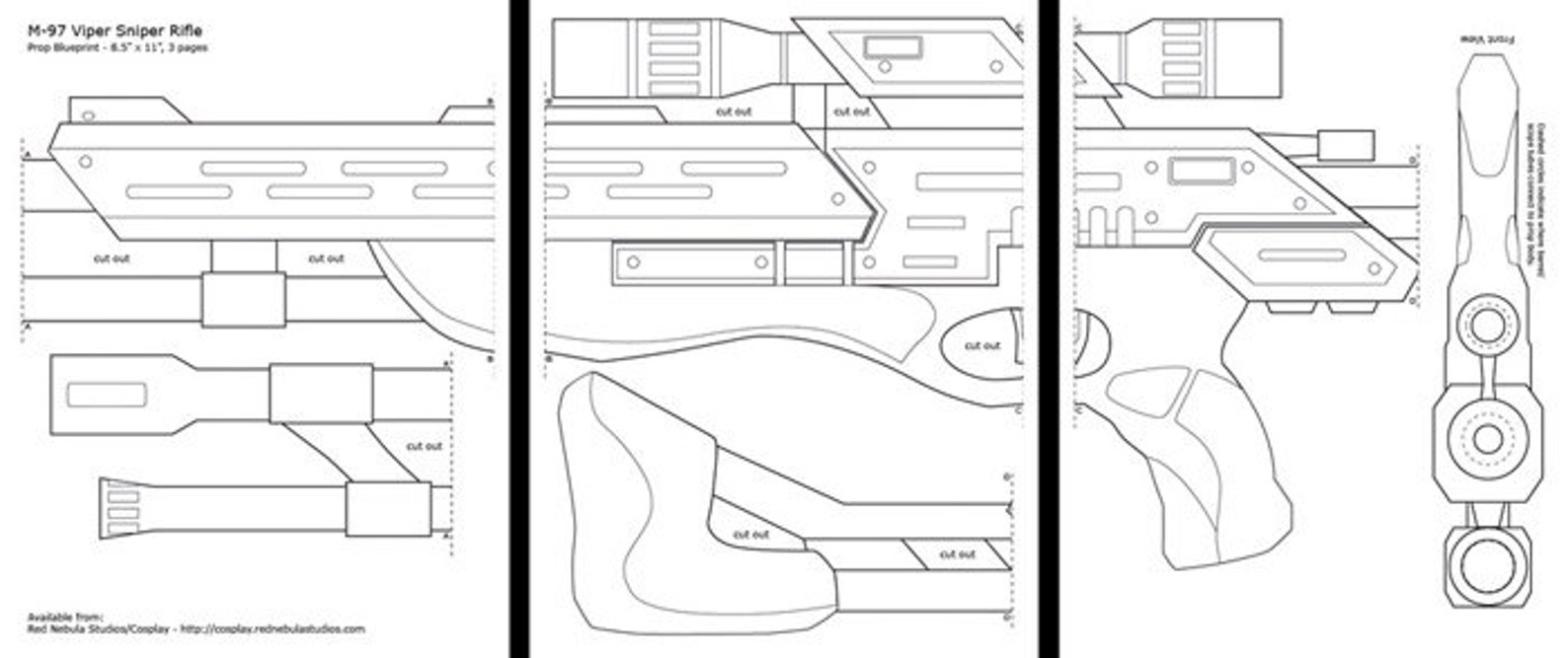 Prop Sniper Rifle Digital Blueprints - Etsy New Zealand