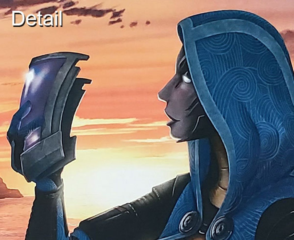 Tali'zorah Unmasked Illustration Mass Effect Art Print of - Etsy