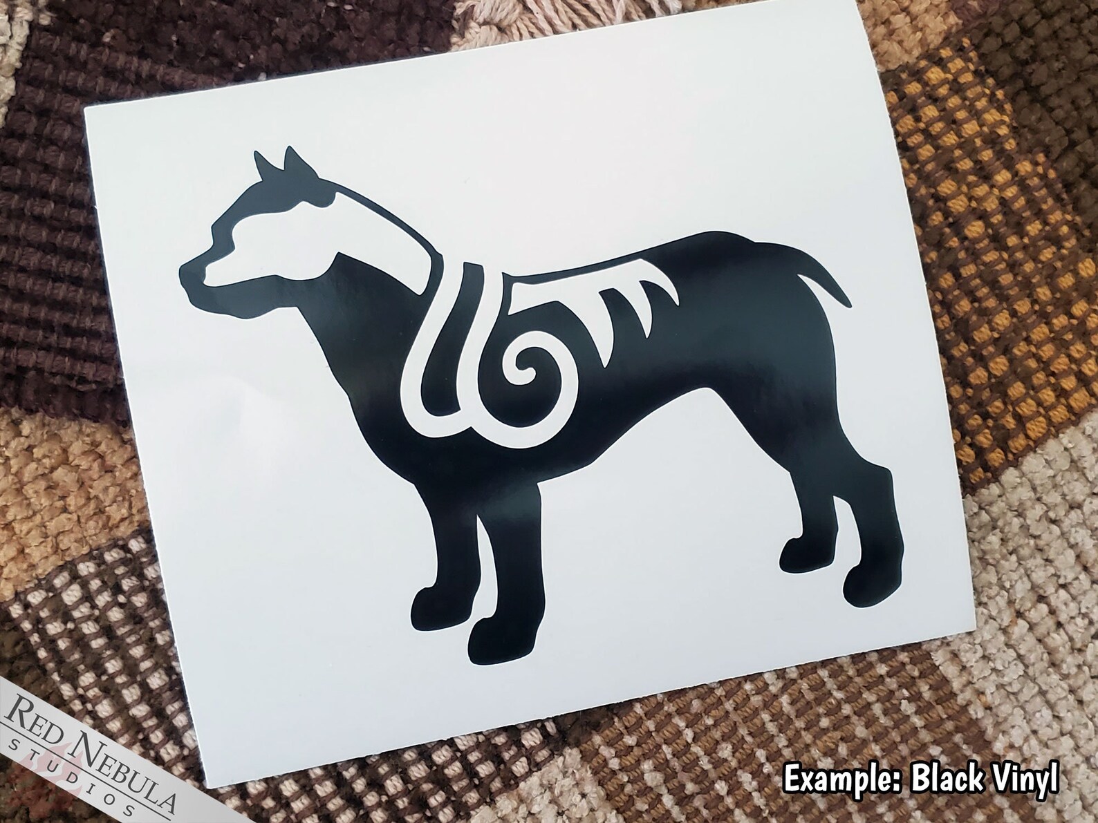 Mabari Vinyl Decal, Dragon Age Dog Car Decal With Ferelden Mabari Hound ...
