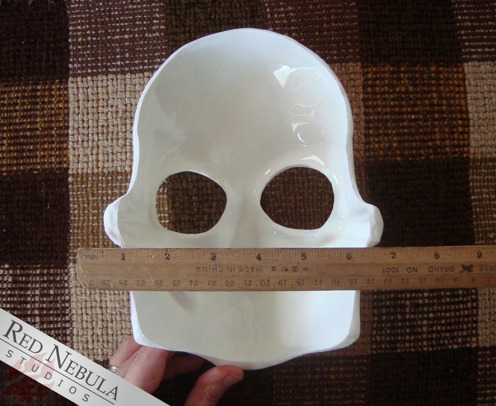 Human Skull Face Mask Blank, Resin Skeleton Mask, Halloween Costume ...