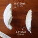 Blank Sea Shells Single or Pair, Cast Resin Clam Shell Seashell Prop ...