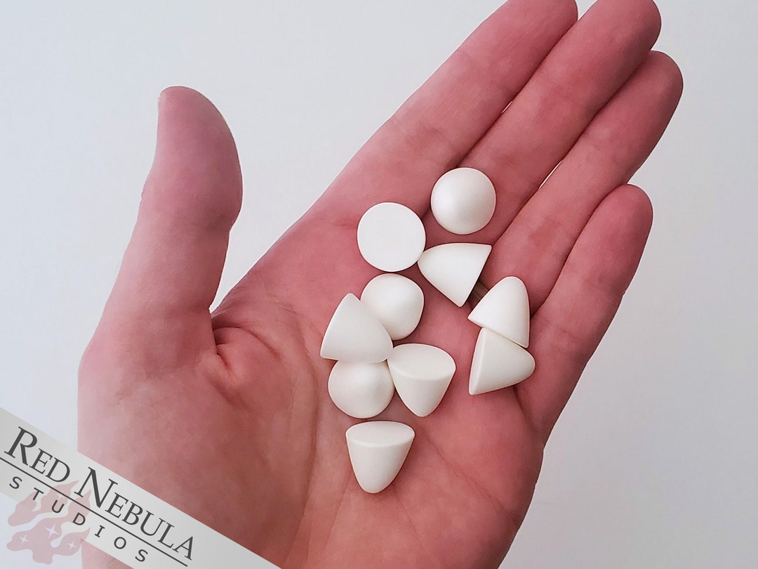 Small Horn Nubs 0.5 Inch Tiny Resin Horns, Unpainted Smooth White - Etsy