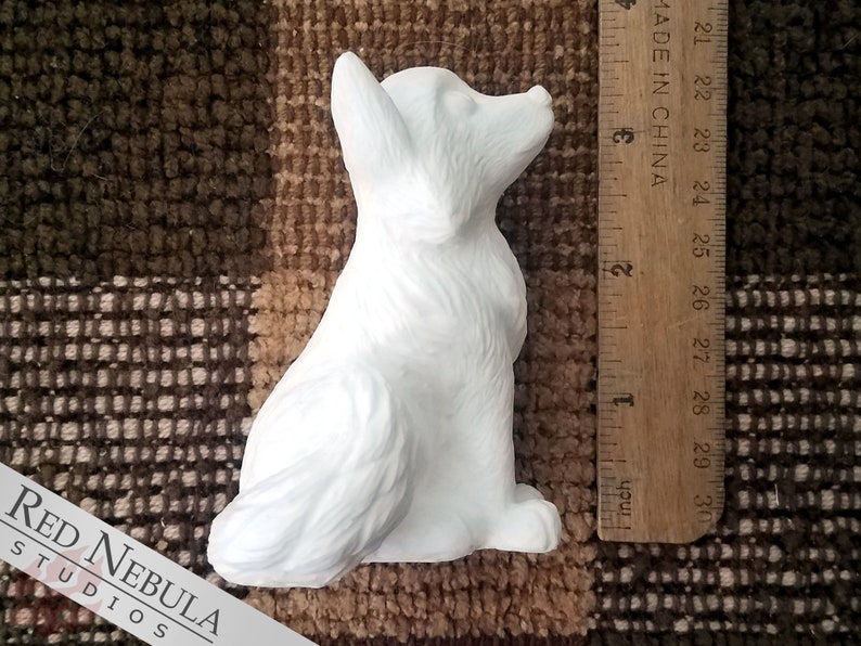 Fox Figurine - Solid Resin Blank Mini Statue Paperweight, Ornament ...