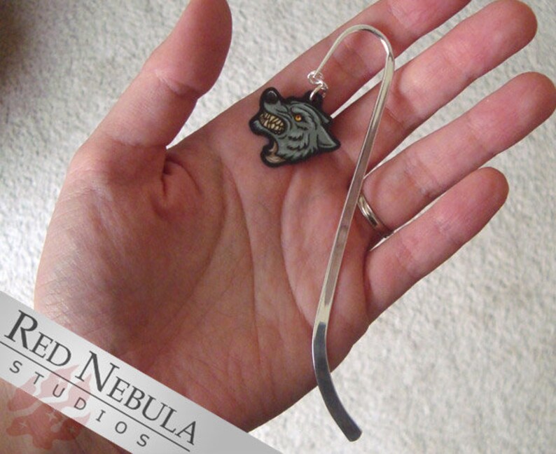 Grey Werewolf Charm, Snarling Wolf Acrylic Charm, Keychain, or Bookmark ...
