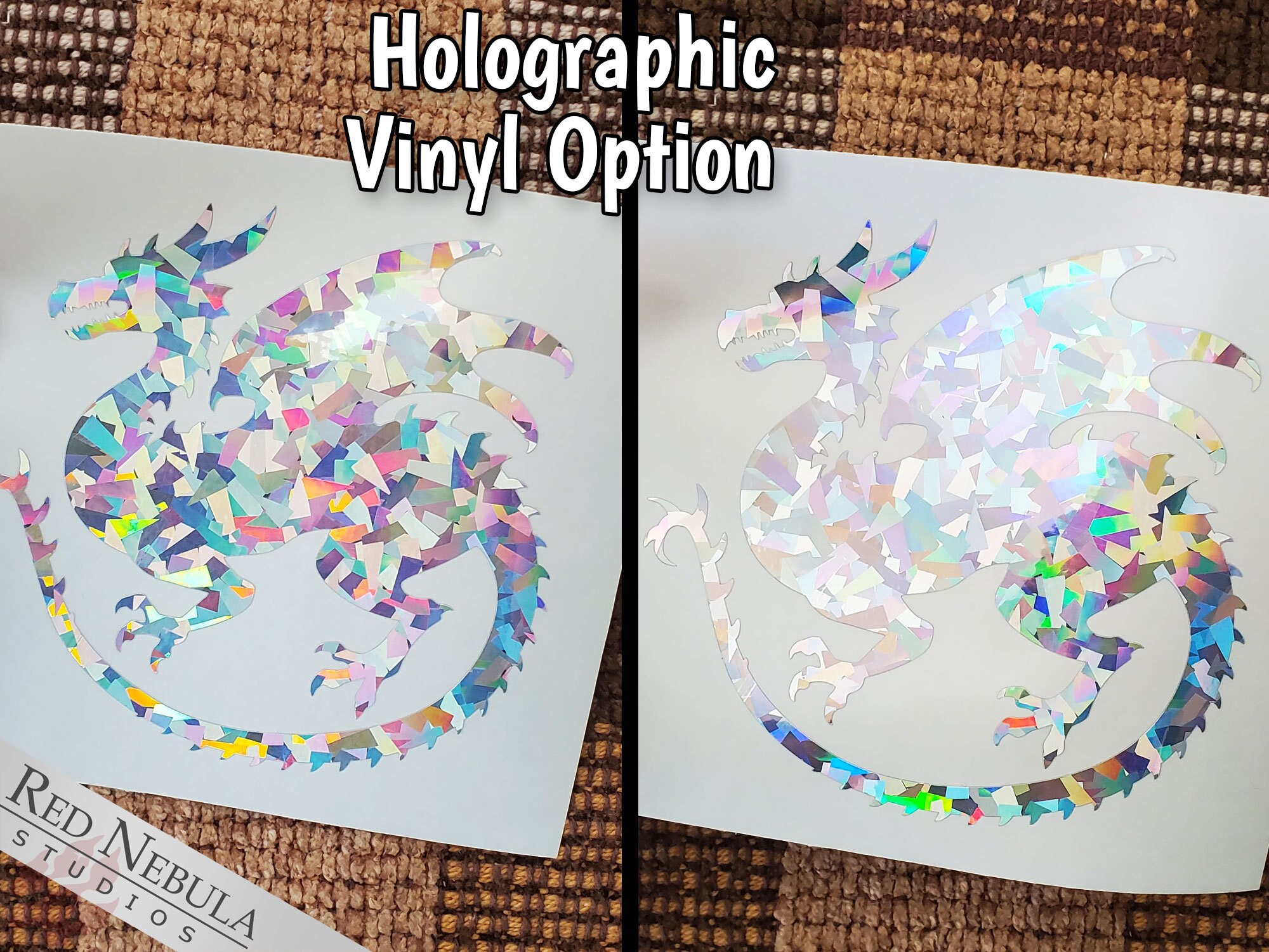 Dragon Vinyl Decal High Fantasy Dragon Silhouette Sticker | Etsy