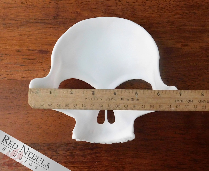 Human Skull Half Mask Blank Cast Resin Mask for Skeleton - Etsy