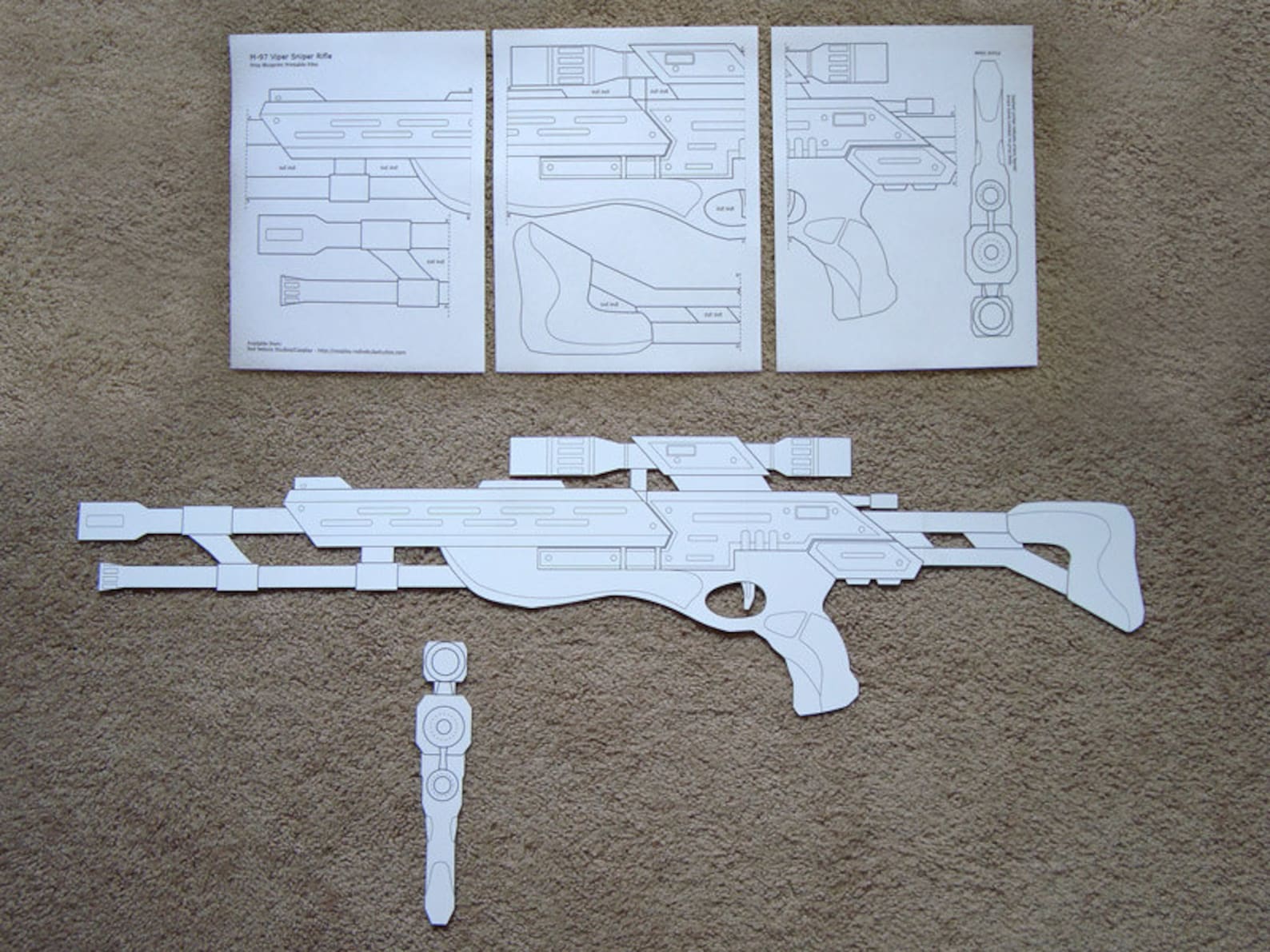 Prop Sniper Rifle Digital Blueprints - Etsy New Zealand
