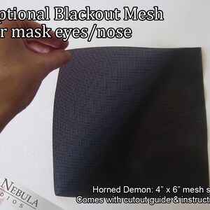 Horned Demon Mask, Cast Resin Mask Kit, Scary Monster Mask, Animal ...