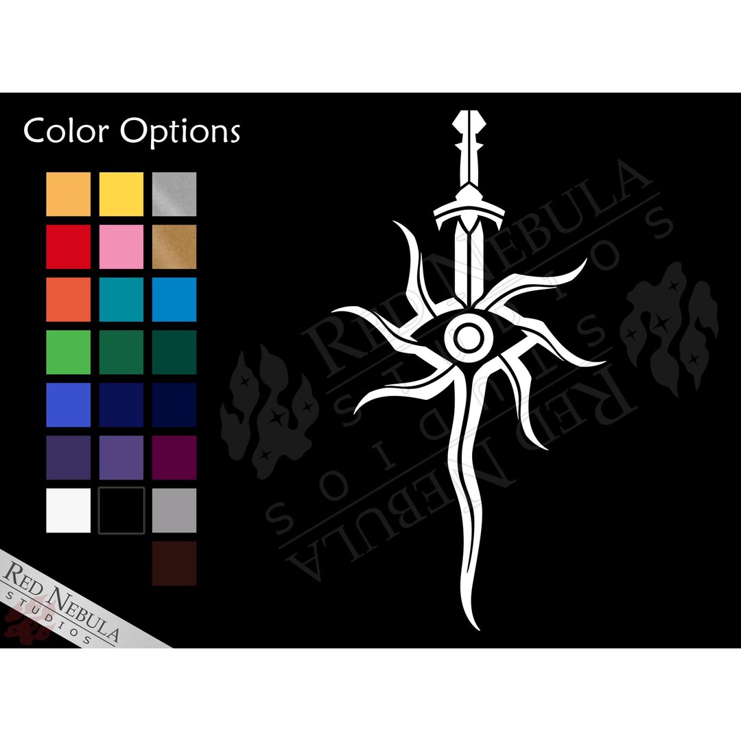 Inquisition Sword Vinyl Decal, Dragon Age Car Decal With DAI Sword and ...