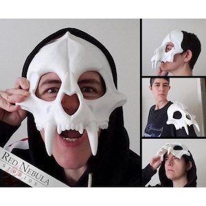 Big Cat Skull Mask, Jaguar Skull Face Mask, Feline Blank Cast Resin ...