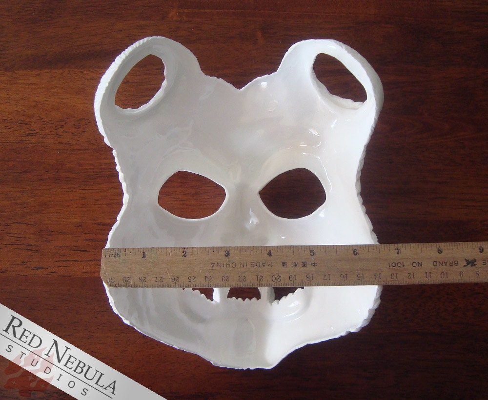Horned Demon Mask, Cast Resin Mask Kit, Scary Monster Mask, Animal ...