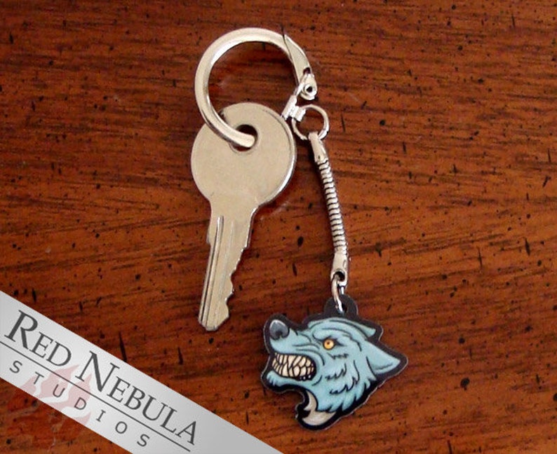 Grey Werewolf Charm, Snarling Wolf Acrylic Charm, Keychain, or Bookmark ...