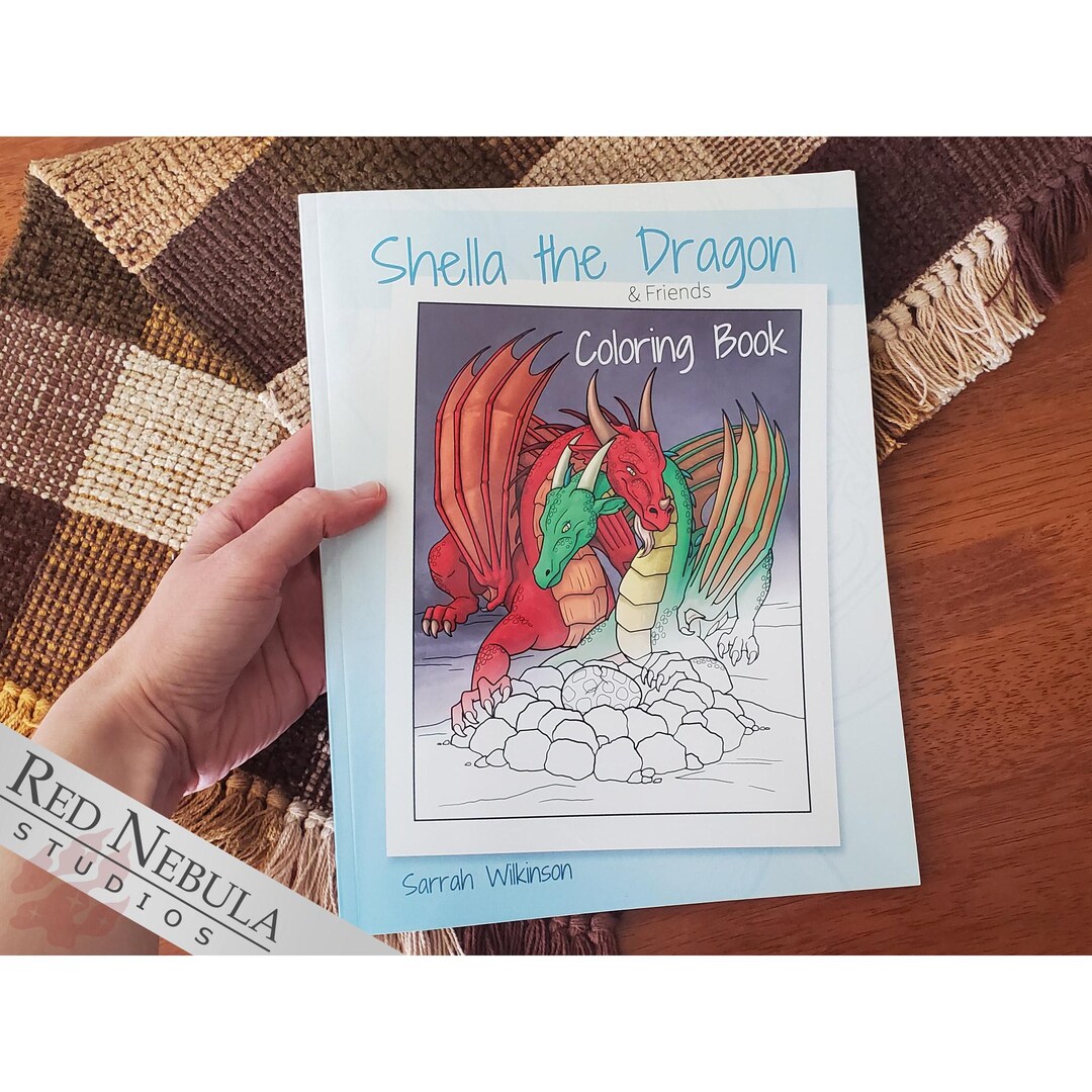 Shella the Dragon Coloring Book - 28 Coloring Pages, Single Sided ...