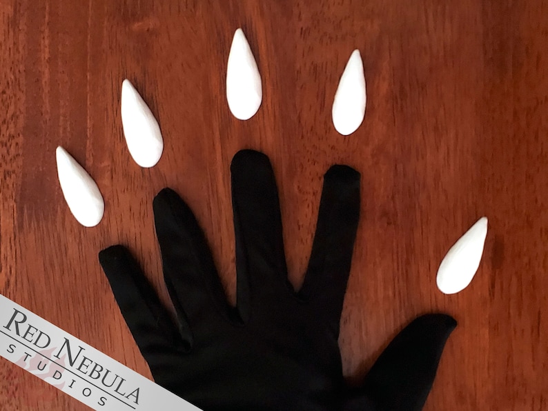 Pointed Curved 1.5 Inch Claws in White or Black - Etsy