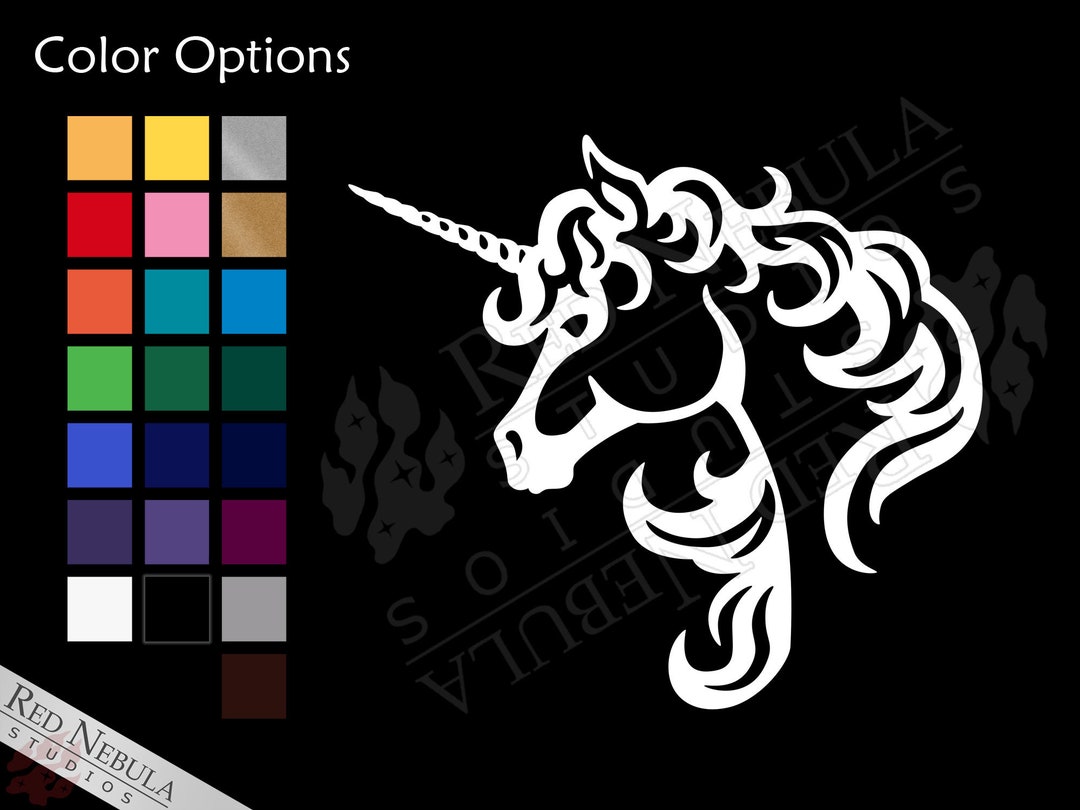 Unicorn Vinyl Decal, Fantasy Window Decal, Fairytale Outdoor Vinyl ...