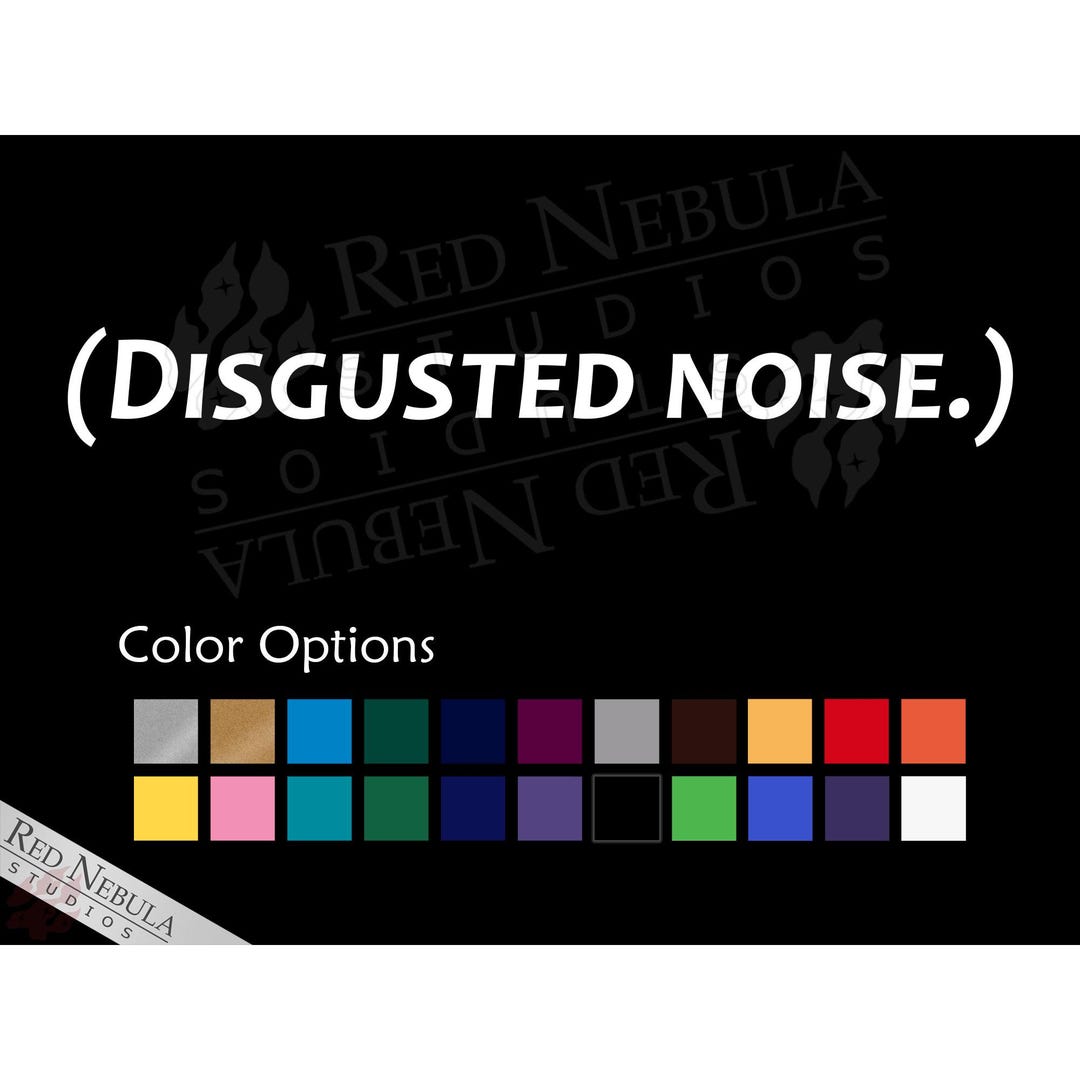 Disgusted Noise Vinyl Decal, Dragon Age Car Decal - Cassandra ...