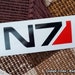 N7 Vinyl Decal Mass Effect Car Decal With the N7 Logo - Etsy