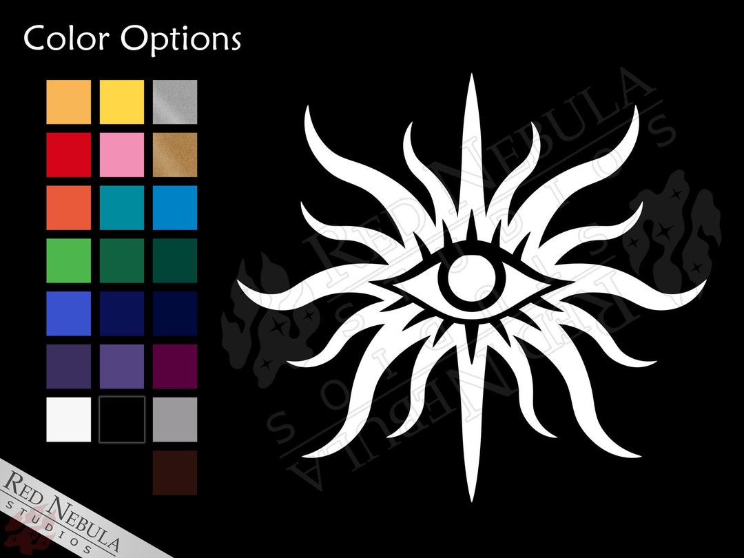 Seeker Vinyl Decal, Dragon Age Car Decal With the Seekers of Truth Eye ...