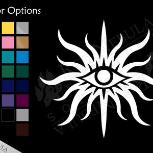 Seeker Vinyl Decal, Dragon Age Car Decal With the Seekers of Truth Eye ...