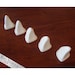 Set of Thin 2" Fangs, White or Black Resin Teeth, Sharp Monster Fangs ...