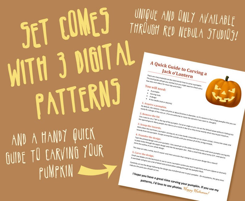 Digital Classic Jack-o-lantern Face Pumpkin Stencils - Etsy