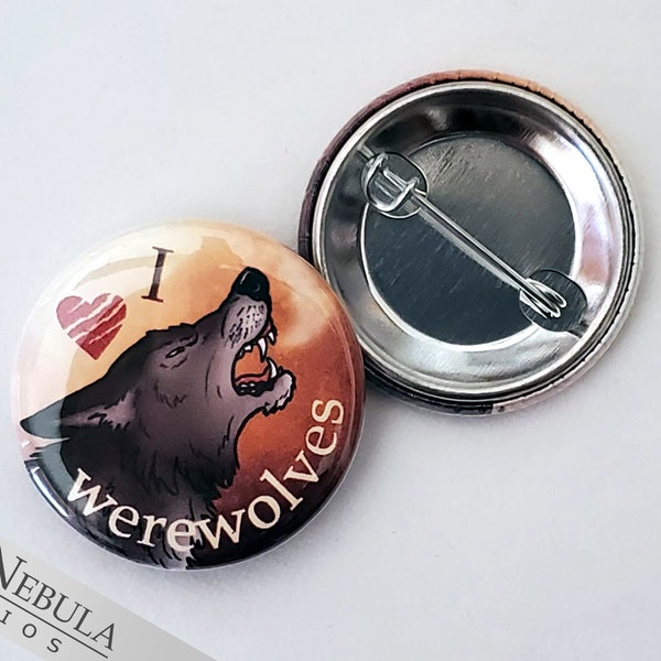Werewolf Pin - Etsy