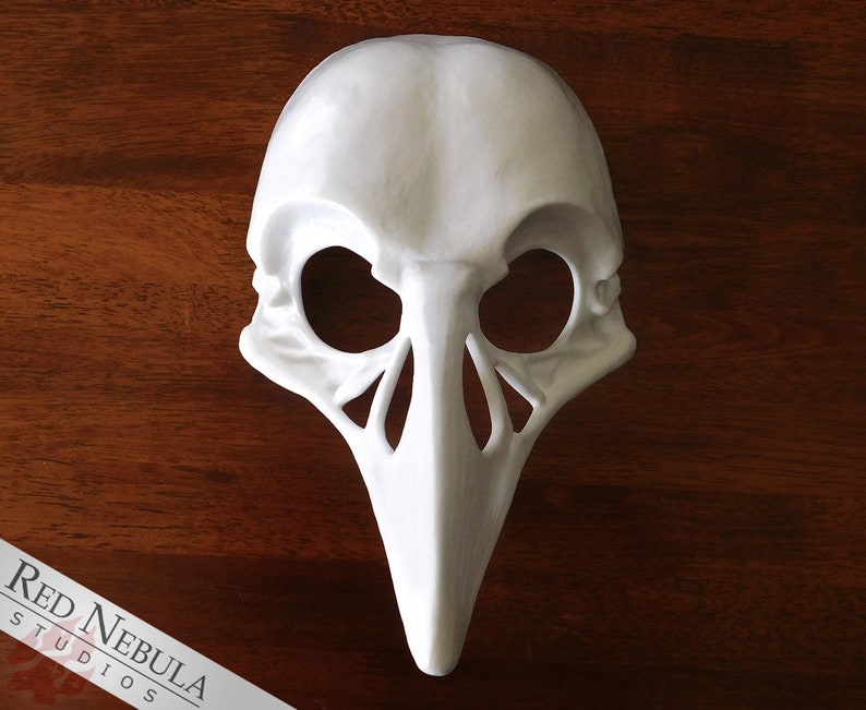 Raven Skull Mask Blank White Cast Resin Mask for Ravens - Etsy