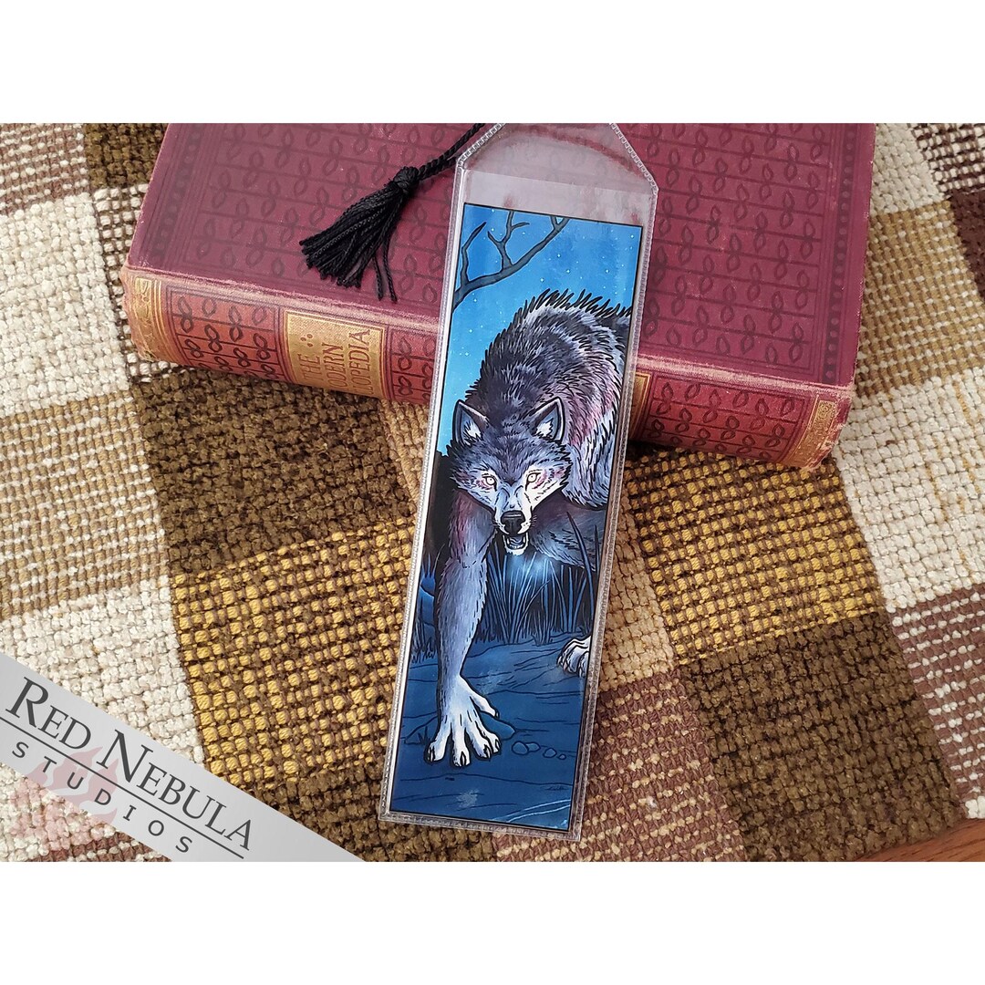 Vinyl Werewolf Bookmark With Black Tassel, Lycanthropy Movie Monster ...