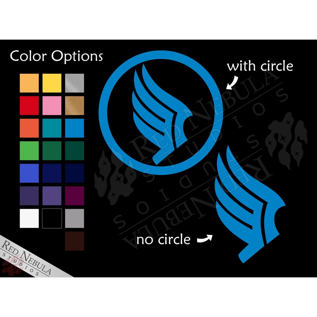 Paragon Vinyl Decal - Paragon Wing Mass Effect Sticker for Car or ...