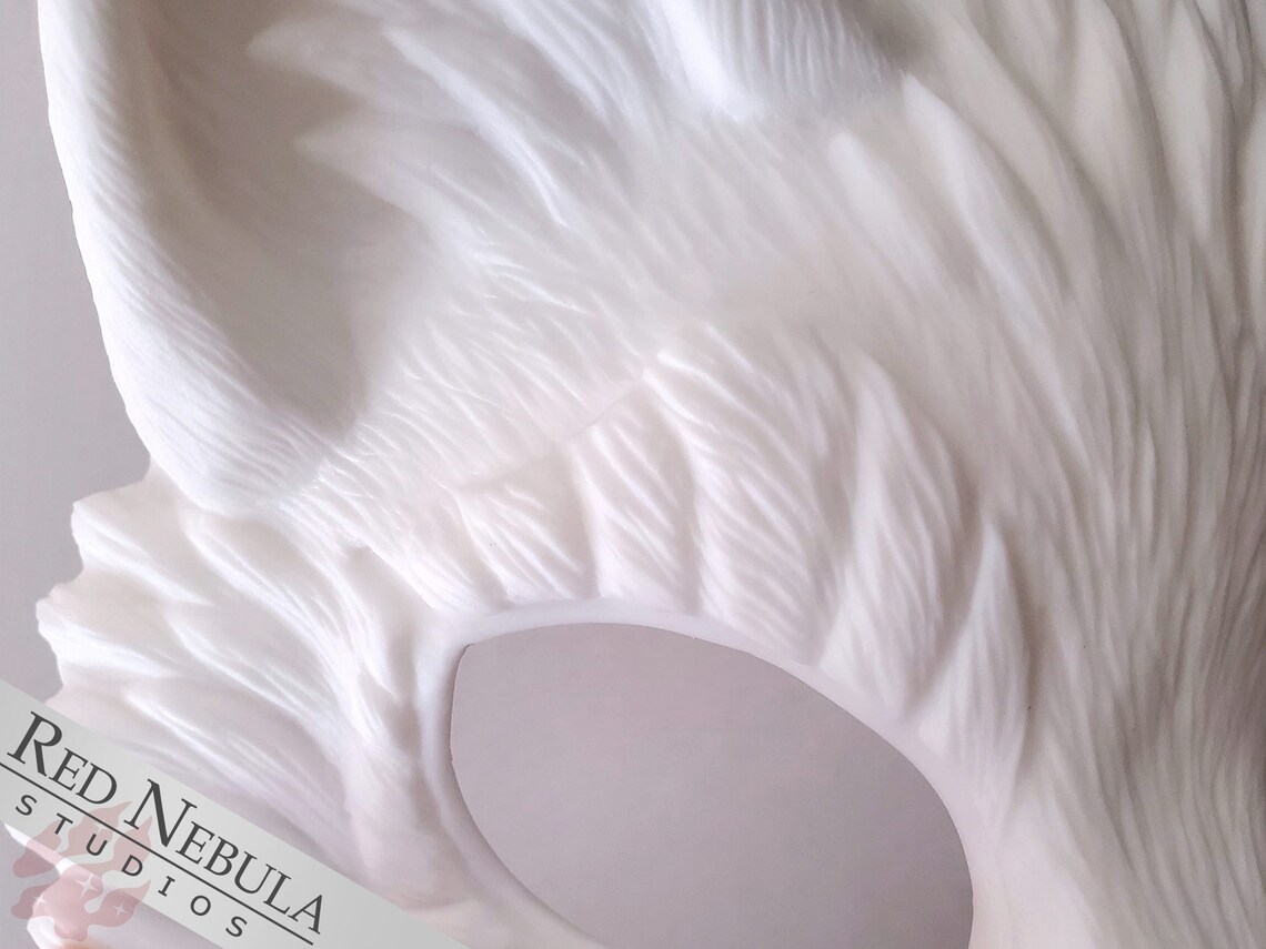 Resin Wolf Mask Blank Stylized Wolf Face Mask Wolf - Etsy