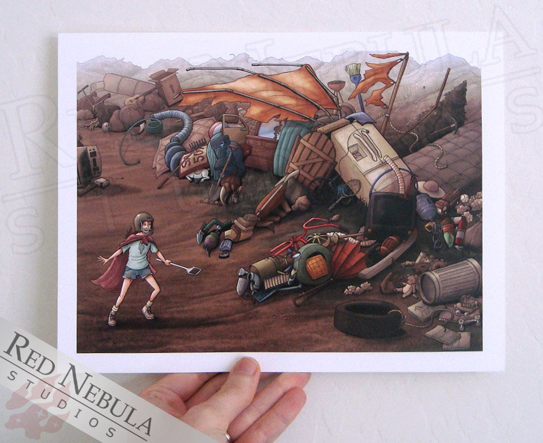 Hidden Dragon Art Print, imagination, Children's Fantasy Poster, 8.5 X ...