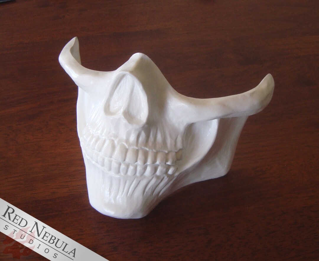 Human Skull Jaw Mask Blank, Half Skull Mask, Resin Skull Lower Jaw ...