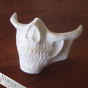 Human Skull Jaw Mask Blank, Half Skull Mask, Resin Skull Lower Jaw ...
