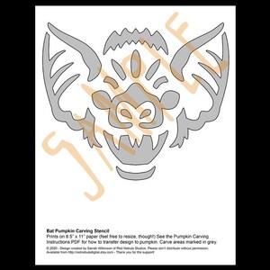 Digital Bat Pumpkin Stencils, Halloween Jack-o-lantern Patterns - Etsy
