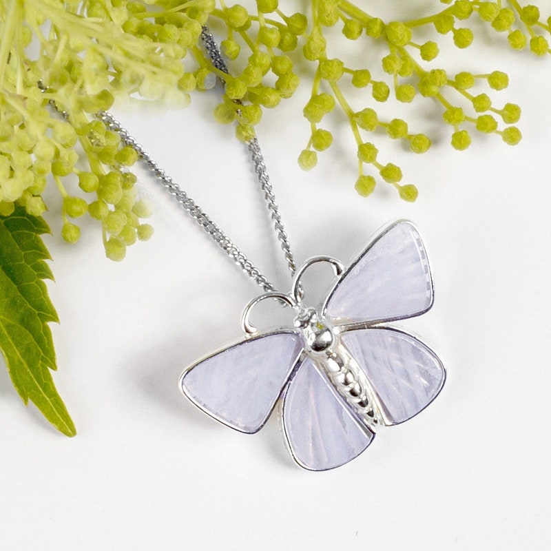 Silver Butterfly Pendant - Etsy