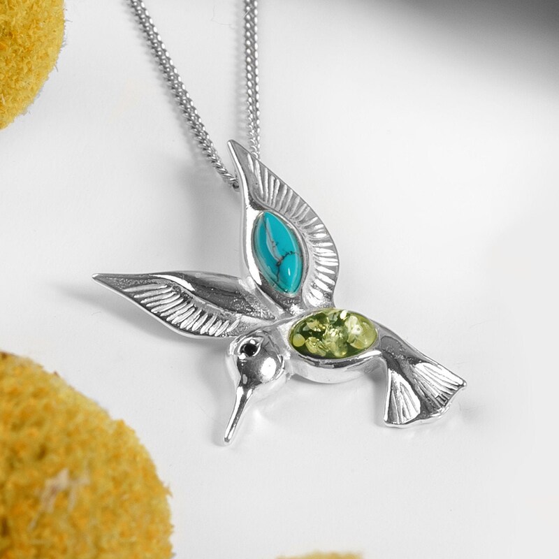 Silver Bird Necklace - Etsy