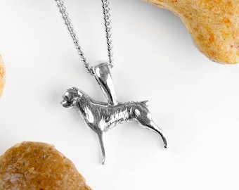 Boxer Dog Jewelry Necklace Pendant With Swarovski - Etsy
