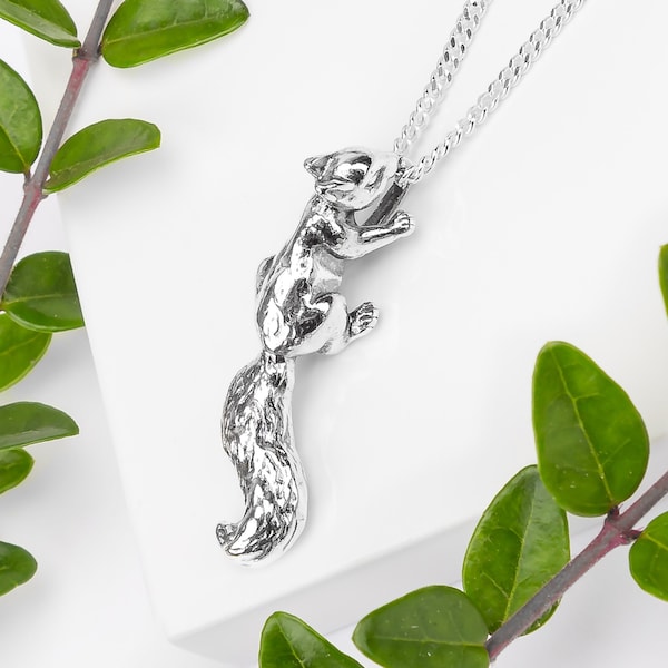 Squirrel Necklace - Etsy