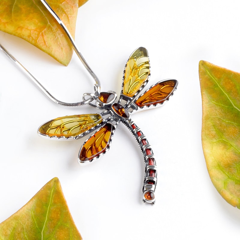 Dragonfly Necklace - Etsy