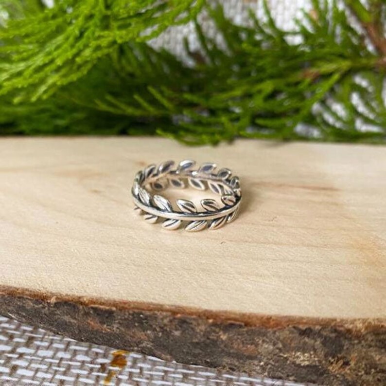 Sterling Silver Royal Fern Leaf Ring Leaf Ring Minimal - Etsy UK