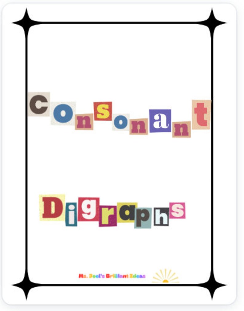 Teaching DIGRAPHS- Posters/bingo/worksheets Ch,sh,th,wh,ph,ck,qu - Etsy