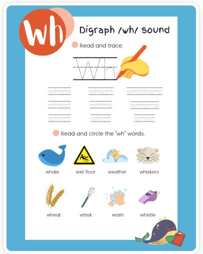 Teaching DIGRAPHS- Posters/bingo/worksheets Ch,sh,th,wh,ph,ck,qu - Etsy