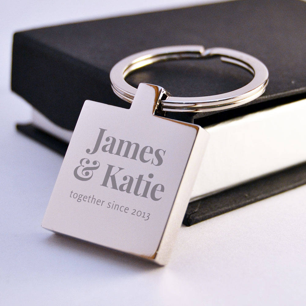 Couples Keychain Set His and Hers Keyrings Valentines Day - Etsy UK