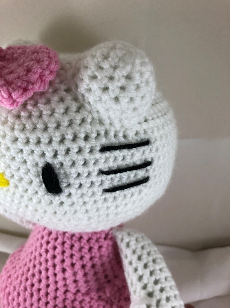 Pink Hello Kitty Waving With Pink Bow, 12 Inches Tall, Washable - Etsy