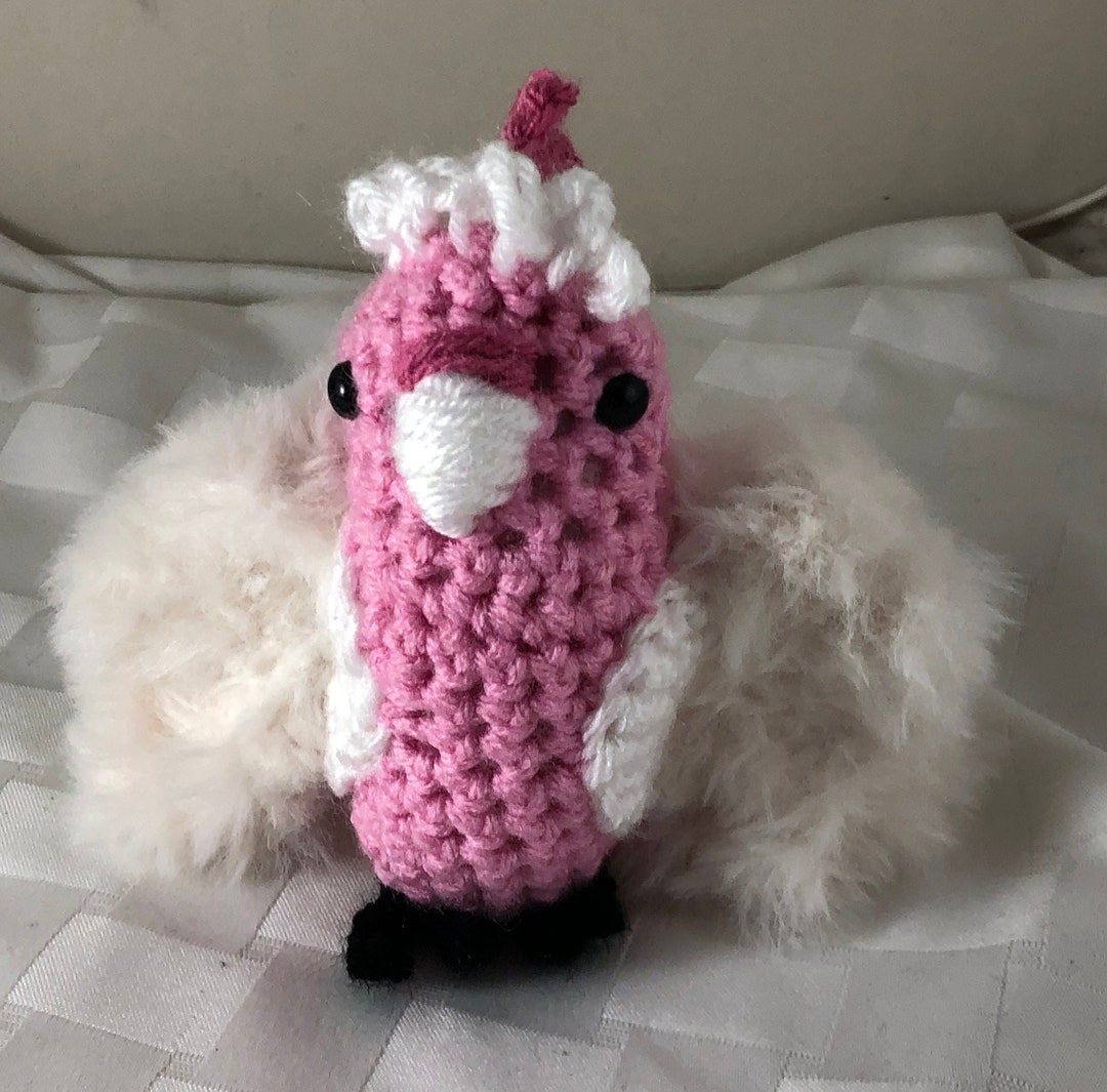 Parakeet Stuffed Plush Toy, 6 Inch Pink Bird With Fluffy Wings. Kawaii ...