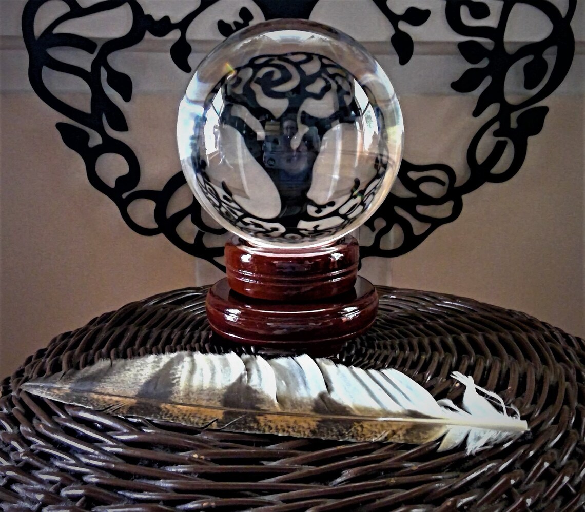 The Crystal Ball: Seeing & Scrying Tool Leaded Crystal - Etsy