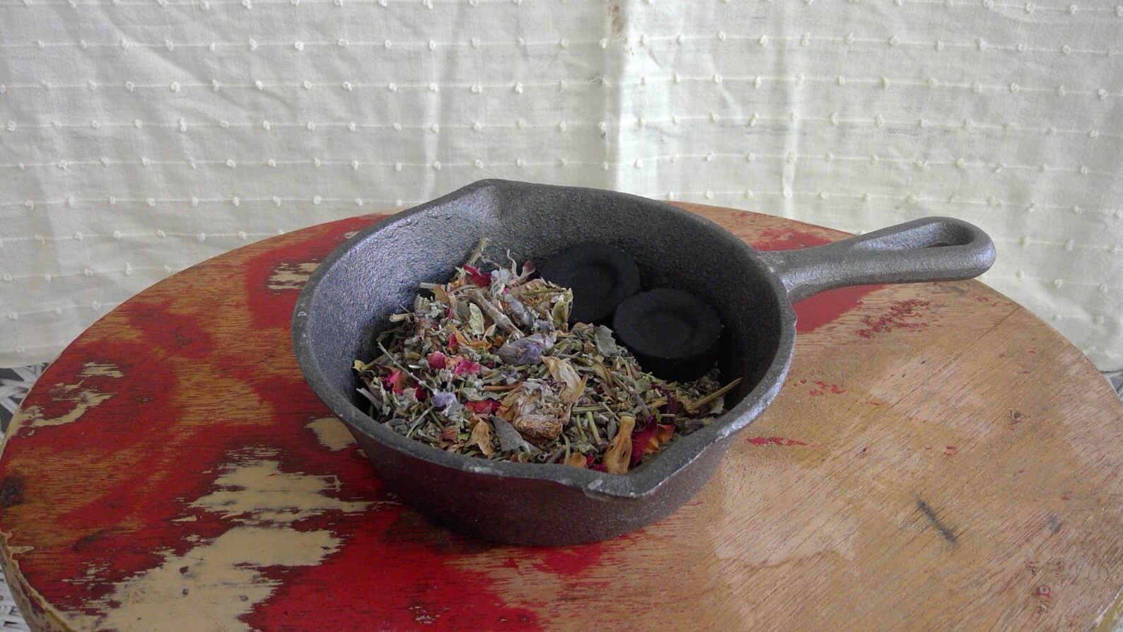 Kitchen Witch Cast Iron Smudge Pan Kit Hearth and Home - Etsy