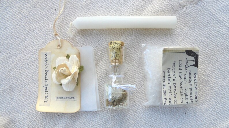Protection Witches Bottle Spell Kit Wicca Protection Spell Kit | Etsy