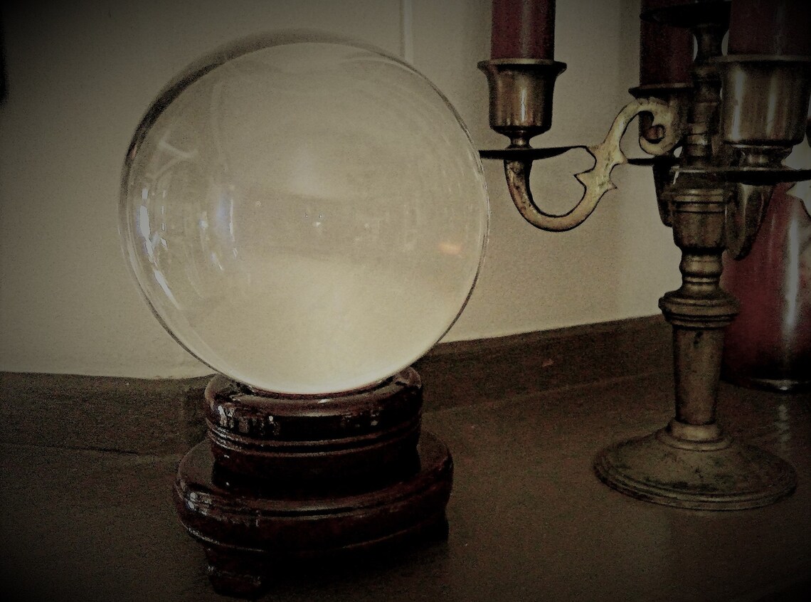 The Crystal Ball: Seeing & Scrying Tool Leaded Crystal - Etsy