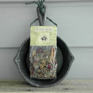 Kitchen Witch Cast Iron Smudge Pan Kit Hearth and Home Blessing Kit ...